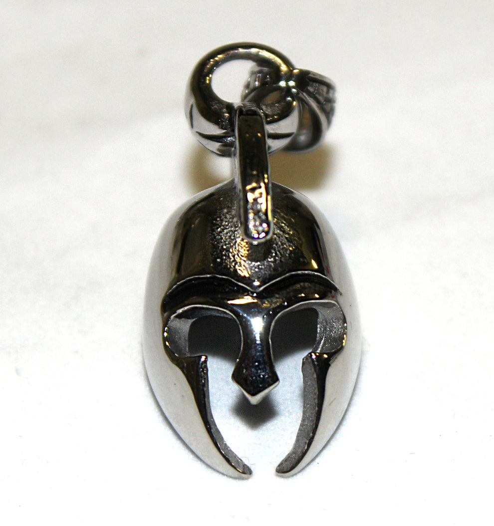 Stainless Steel Knight Helmet Pendant- UDINC0461 – Until Death, Inc.