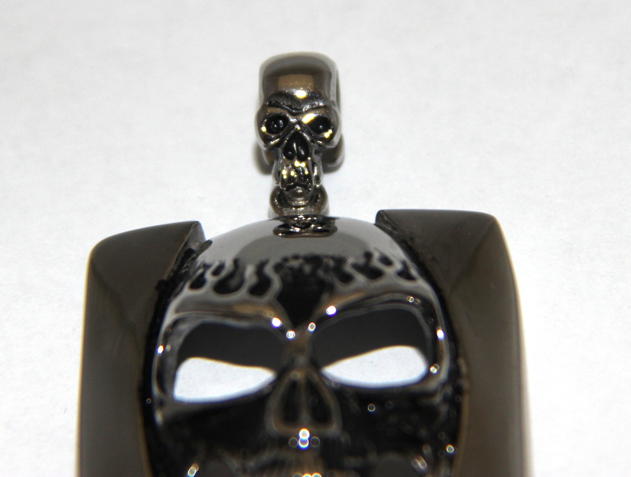 Stainless Steel Square Skull Pendant- UDINC0481 – Until Death, Inc.