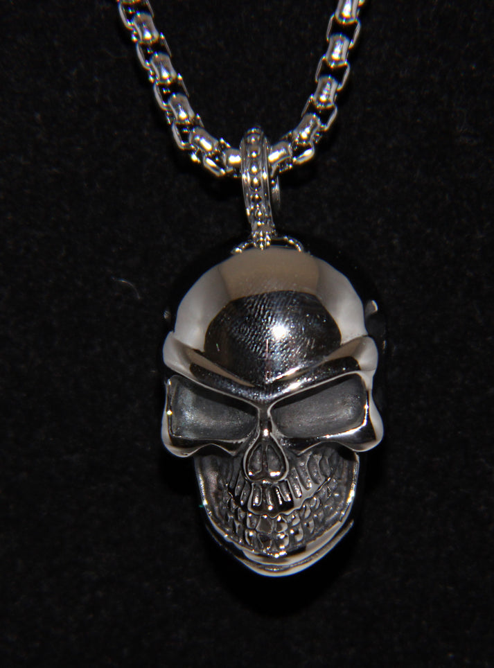 Stainless Steel Small Skull Pendant- UDINC0480 – Until Death, Inc.