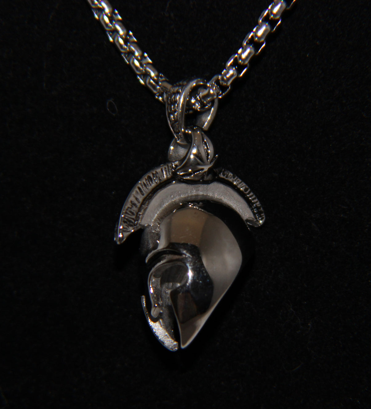 Stainless Steel Knight Helmet Pendant- UDINC0461 – Until Death, Inc.