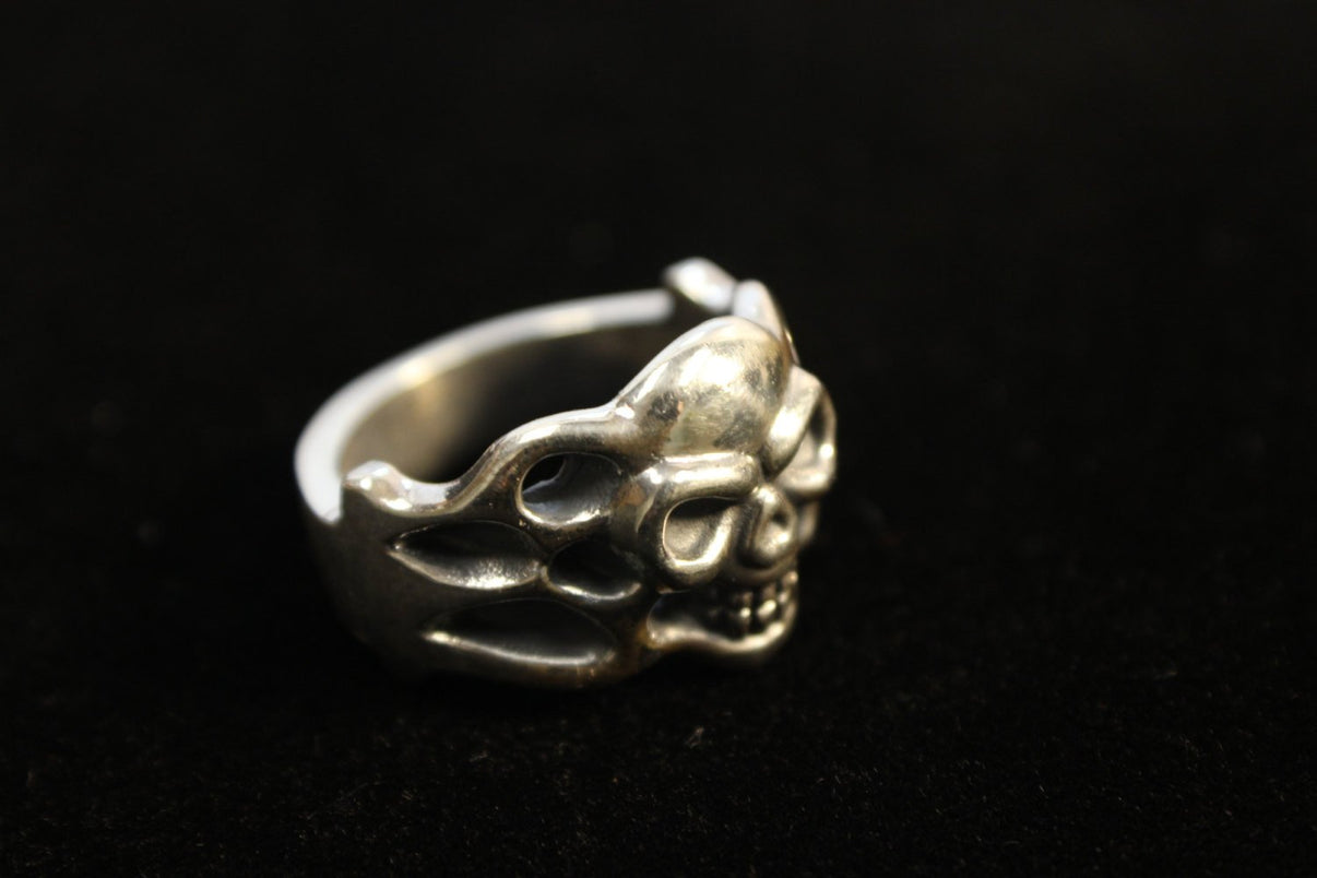 Ghost Rider 925 Sterling Silver Ring. All US Sizes. Custom Made to Ord ...